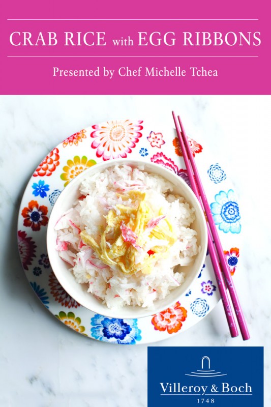 Crab Rice with Egg Ribbons Recipe | By Chef Michelle Tchea